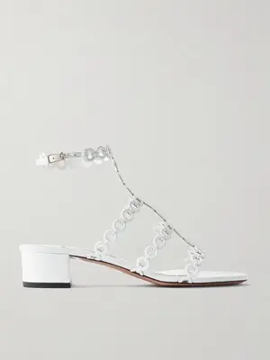 AQUAZZURA Infinity Leather Sandals - White