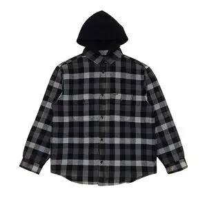 Supreme Waffle Plaid Hooded Shirt