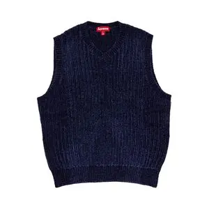 Supreme Chenille Sweater Vest - Blue