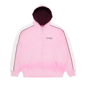 Supreme State Zip Up Hoodie - Pink