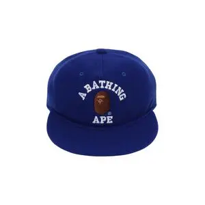 A BATHING APE College Wool Cap - Blue