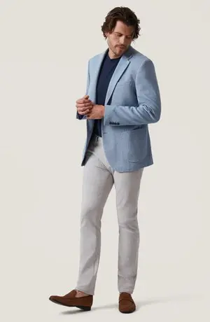 34 Heritage Matteo Pale Piqué Sport Coat