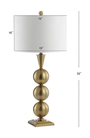 JONATHAN Y Mackenzie 33" Metal Led Table Lamp