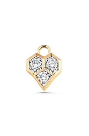 Sara Weinstock 18k Gold Diamond Honeycomb Pendant - Yellow Gold/ Diamond