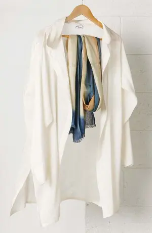 STUDIO VARIOUSLY Oceana Soft Linen Silk Handloom Scarf