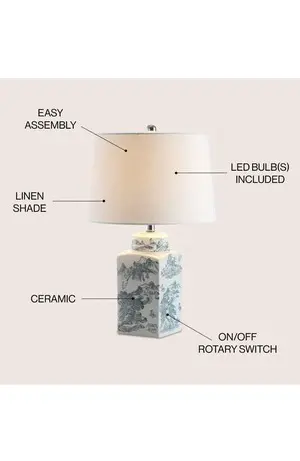 JONATHAN Y Audrey 24.5" Chinoiserie Led Table Lamp