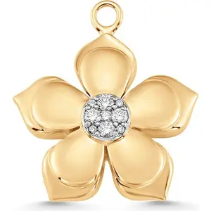 Sara Weinstock Lierre Flower Pendant - Yellow Gold