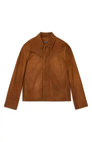 John Varvatos Marlee Suede Western Jacket