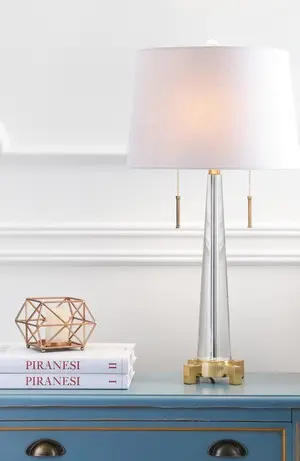 JONATHAN Y Zoe 29.5" 2-light Crystal Led Table Lamp