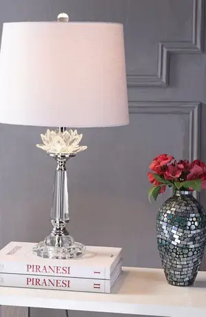 JONATHAN Y Day 24.5" Crystal Led Table Lamp