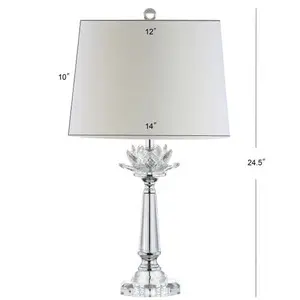 JONATHAN Y Day 24.5" Crystal Led Table Lamp