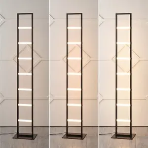 JONATHAN Y Ivan 59.3" Minimalist Modern Iron Ladder Dimmable Integrated Led Floor Lamp
