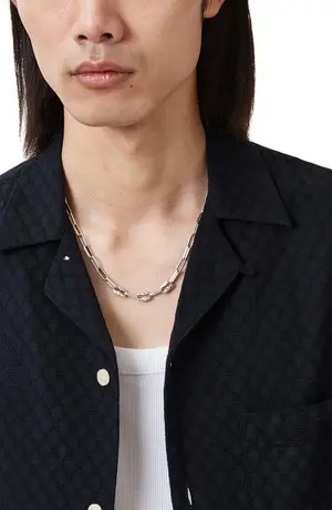 ALLSAINTS Hammered Link Chain Necklace