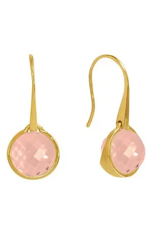 DEAN DAVIDSON Ipanema Droplet Earrings - Gold/ Morganite