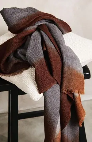 STUDIO VARIOUSLY Handloom Handspun Merino Throw