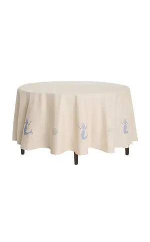 MODA DOMUS Riviera Round Cotton Tablecloth - Multi