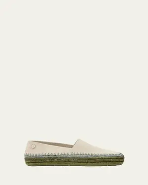 Loewe Rio Suede Espadrilles - Light Grey