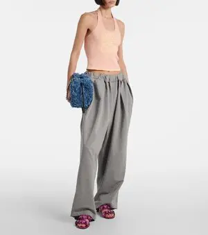 Loewe Flamenco Denim Clutch