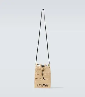 Loewe Paula's Ibiza Raffia Crossbody Bag - Beige