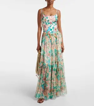 Chloé Floral Silk Muslin Maxi Skirt - Multicoloured