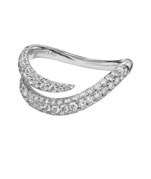 ANITA KO Zara Diamond Ring - Silver