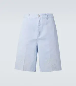 Loewe Paula's Ibiza Anagram Bermuda Shorts - Blue