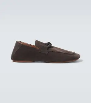 Bottega Veneta Daddy Suede Loafers - Brown