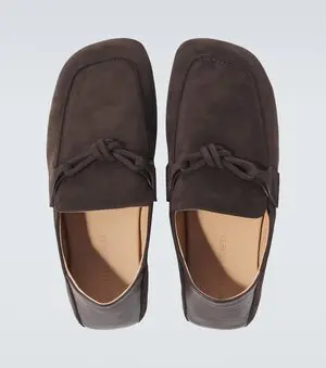 Bottega Veneta Daddy Suede Loafers - Brown