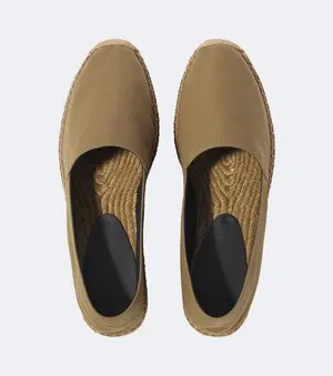 Saint Laurent Cassandre Gabardine Espadrilles - Green