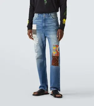Loewe Patchwork Straight Jeans