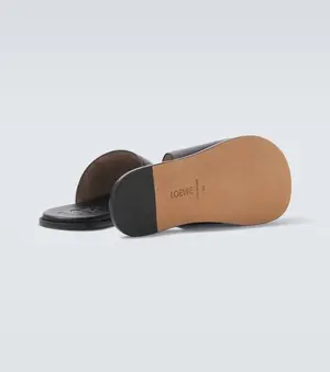 Loewe Flex Anagram Slides - Black