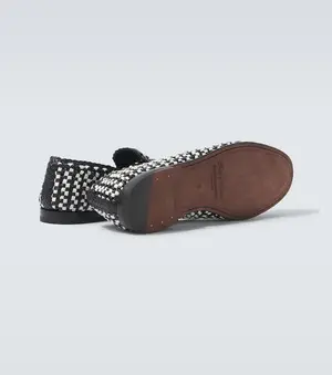 Dolce & Gabbana Woven Leather Slip-on Loafers
