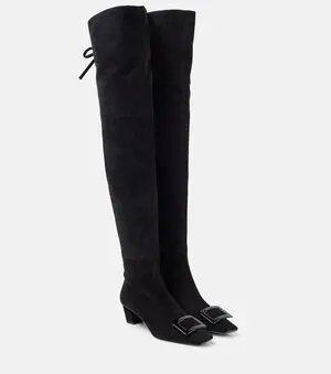 ROGER VIVIER Belle Vivier 45 Over-the-knee Boots - Black