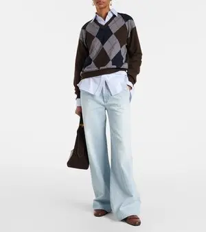 AGOLDE Shona High-rise Wide-leg Jeans