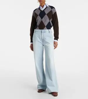 AGOLDE Shona High-rise Wide-leg Jeans