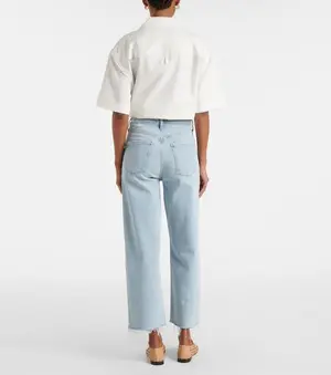 AGOLDE Ren High-rise Wide-leg Jeans - Blue