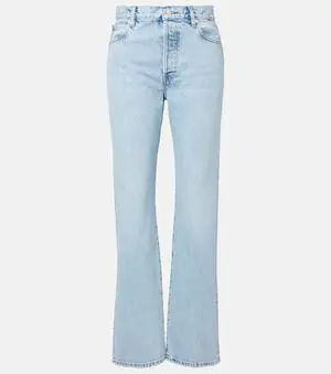 FRAME Staple High-rise Straight Jeans