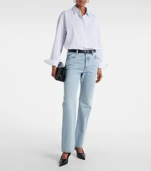 FRAME Staple High-rise Straight Jeans
