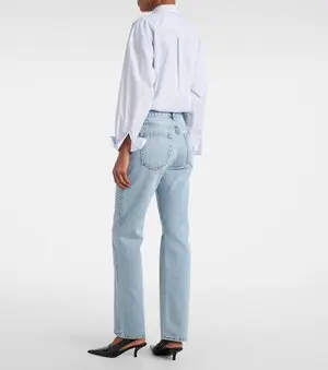 FRAME Staple High-rise Straight Jeans