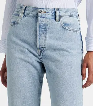 FRAME Staple High-rise Straight Jeans