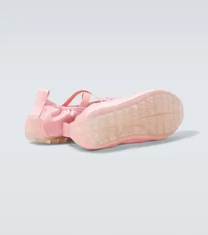 Simone Rocha Ballerina Grip Pleated Ballet Flats