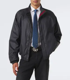 Gucci Gg Silk Jacquard Neck Tie - Blue