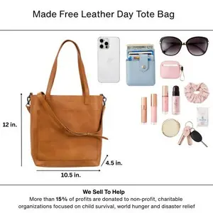 MADE FREE Leather Day Tote Bag