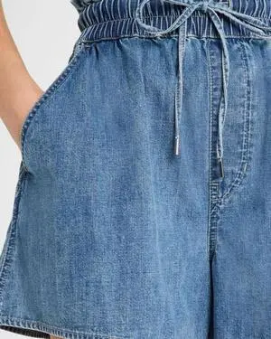 Veronica Beard Wilder Denim Shorts - Starlight