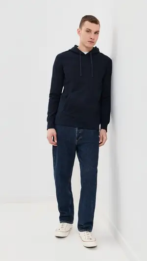 Reigning Champ Midweight Terry Slim Hoodie - Navy