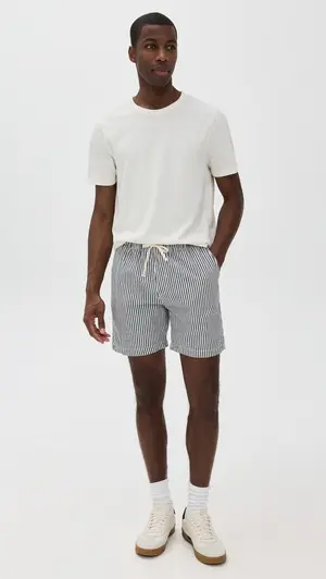 S.k.u. Hemp Stripe Easy Shorts