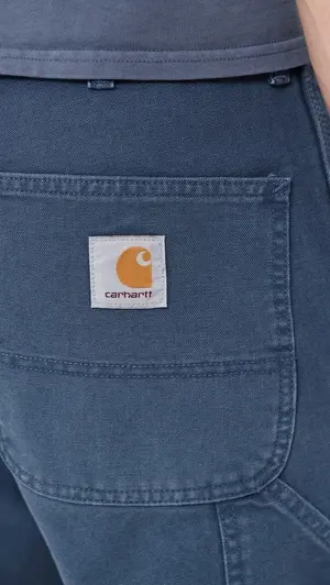 Carhartt Work In Progress Single Knee 9.5 Shorts - Dusky Blue (stone Canvas)