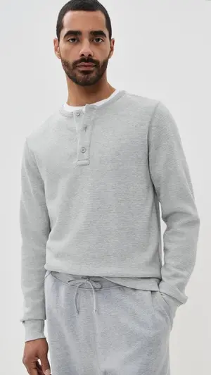Reigning Champ Lightweight Waffle Henley