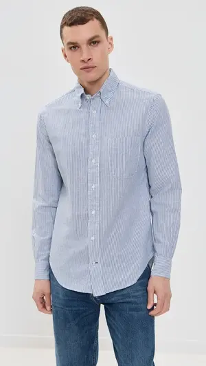Gitman Bros Striped Linen Shirt