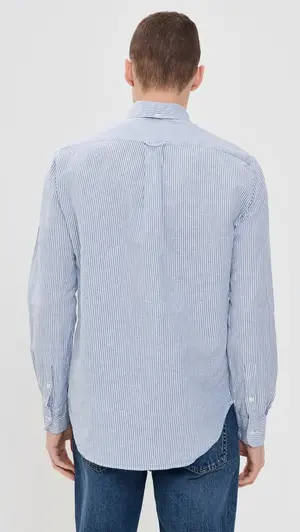 Gitman Bros Striped Linen Shirt